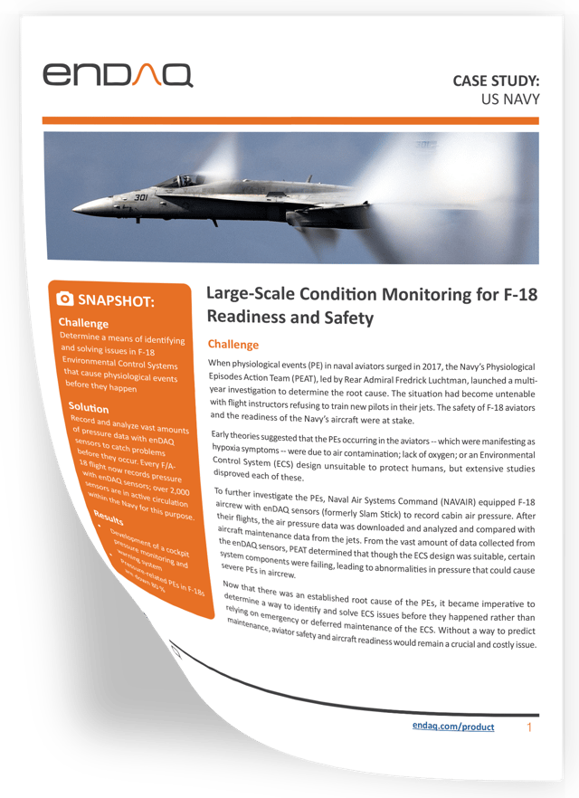 Case Study: Large-Scale Condition Monitoring for F-18 Readiness and Safety